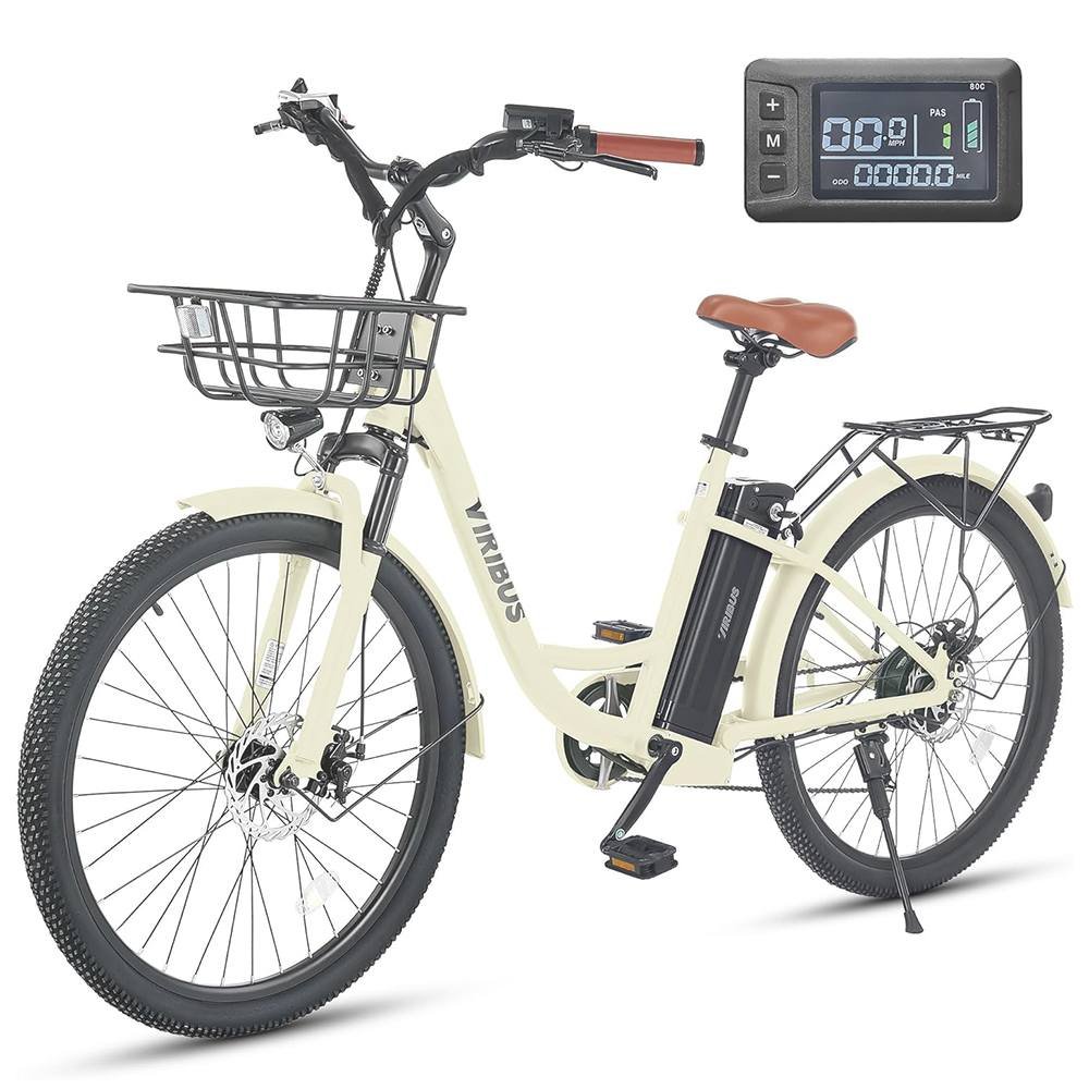 Viribus BZ1 Step-Thru Electric Bike – 500W, 624Wh, 20 Mph